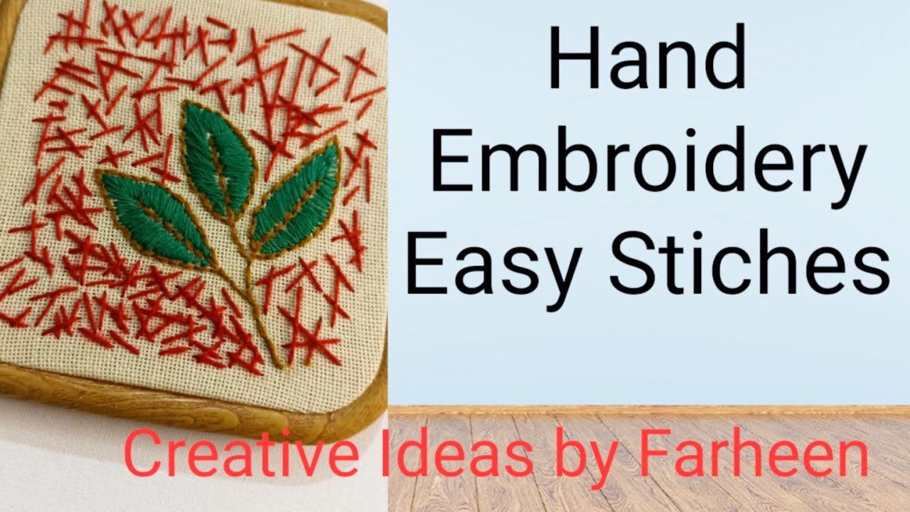 Easy, creative and quick embroidery , DIY - YouTube