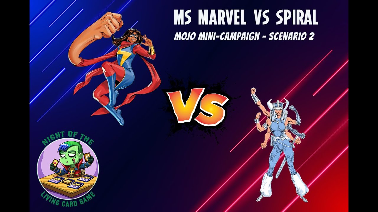 Marvel Champions | Ms Marvel vs Spiral | Mojo Mini-Campaign - YouTube