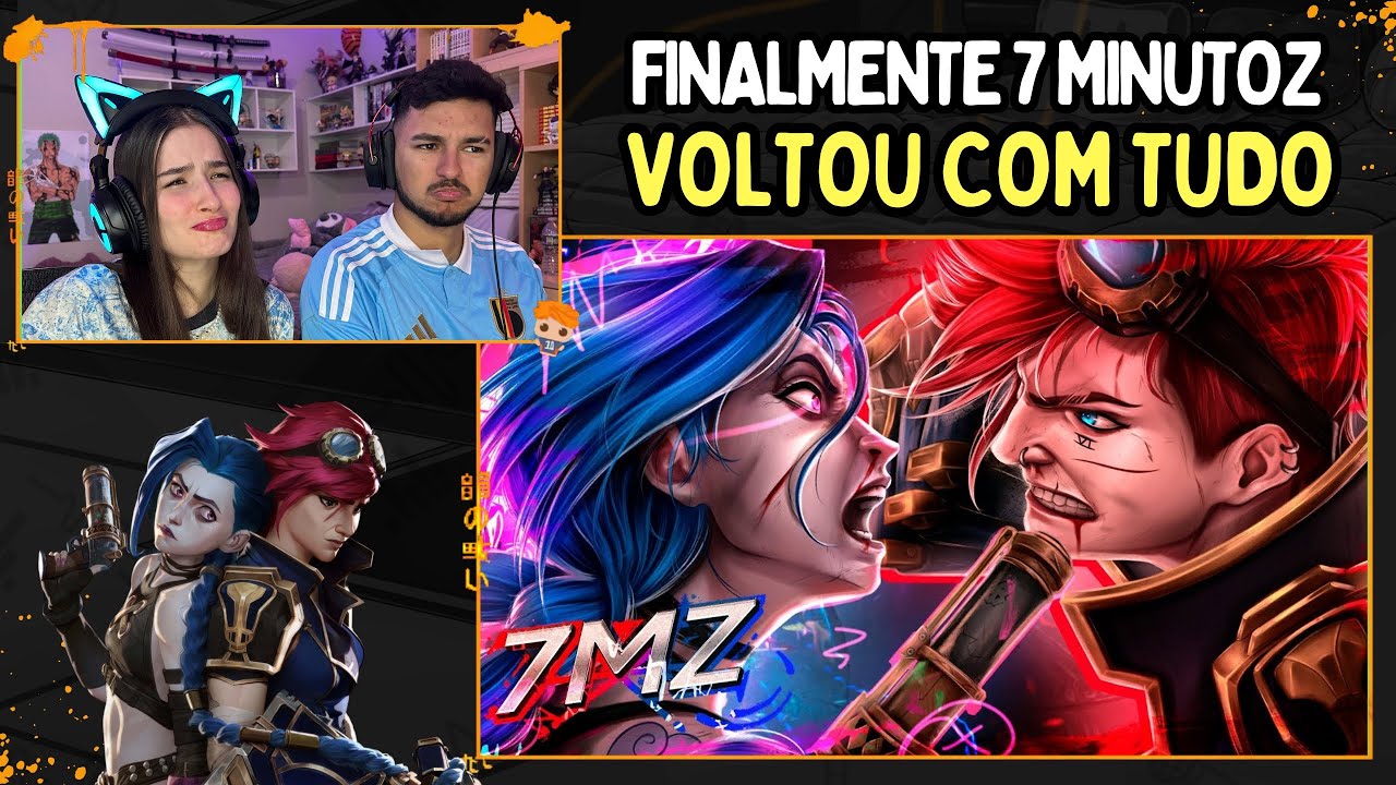 7 Minutoz - VI E JINX (Arcane) | Apenas uma live - YouTube
