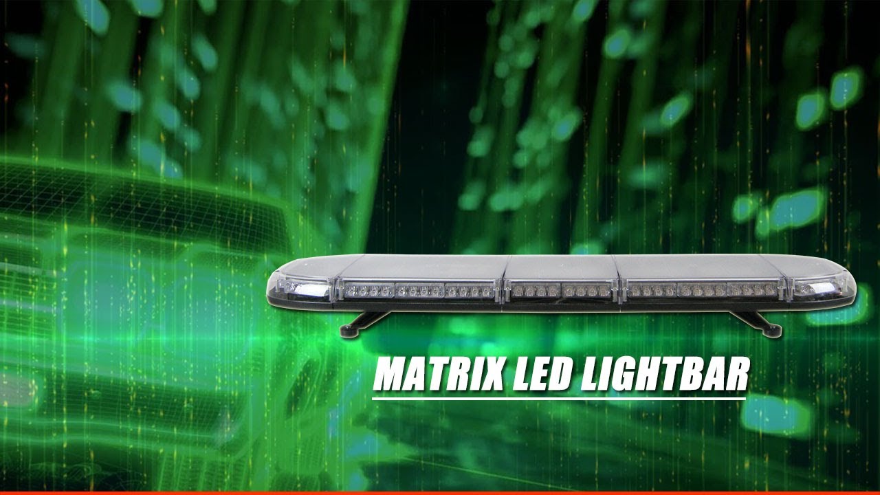 Matrix Green Color LED Full Size Lightbar | UnitSignal - YouTube
