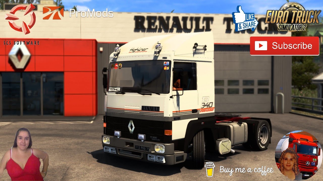 Euro Truck Simulator 2 (1.47) Old Truck Renault R390 1985 by Truck ...