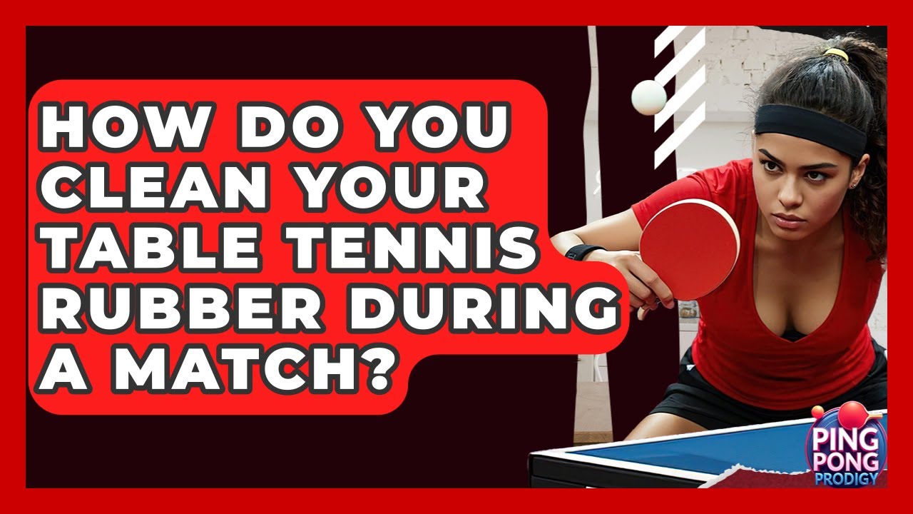 How Do You Clean Your Table Tennis Rubber During A Match? - Ping Pong ...