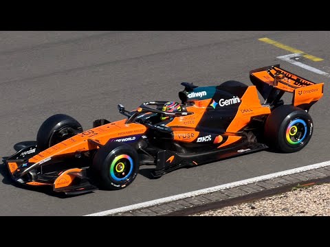 F1 Test Nürburgring - McLaren, Mercedes-AMG (Piastri, Norris, Russell, Antonelli) Pirelli Formula 1