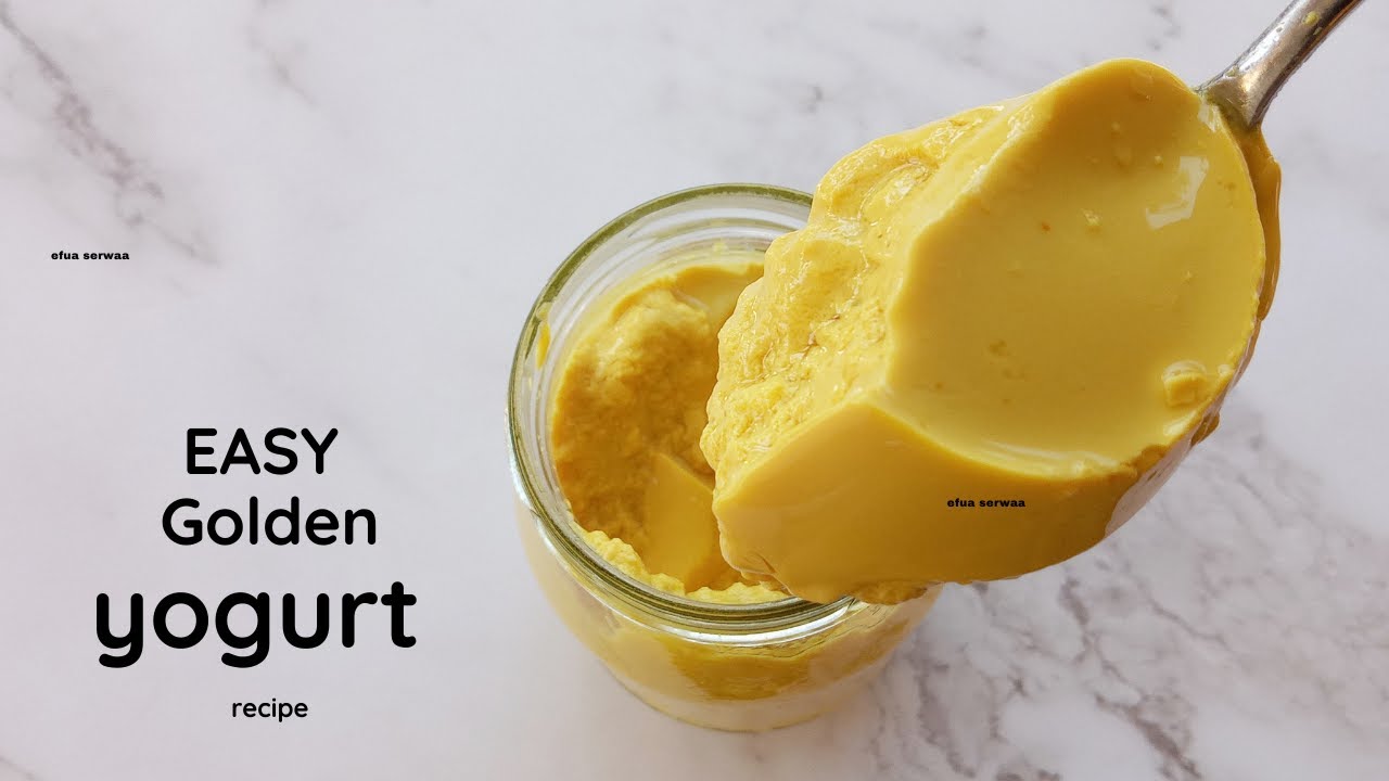 EASY Recipe |How to Make Homemade Golden YOGURT/YOGHURT with EVAPORATED ...