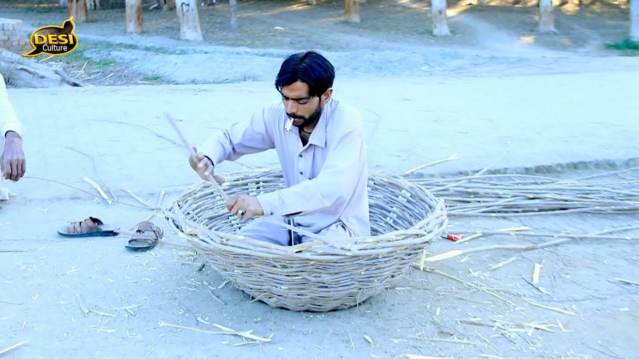 Amazing making Wood Tokri in punjab pakistan - YouTube