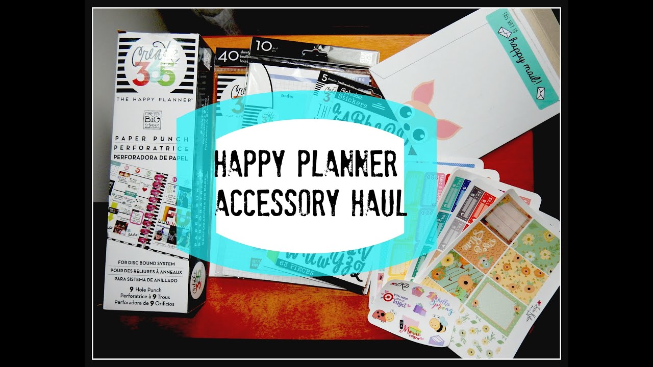 Happy Planner Accessories and Etsy Sticker Haul!! - YouTube