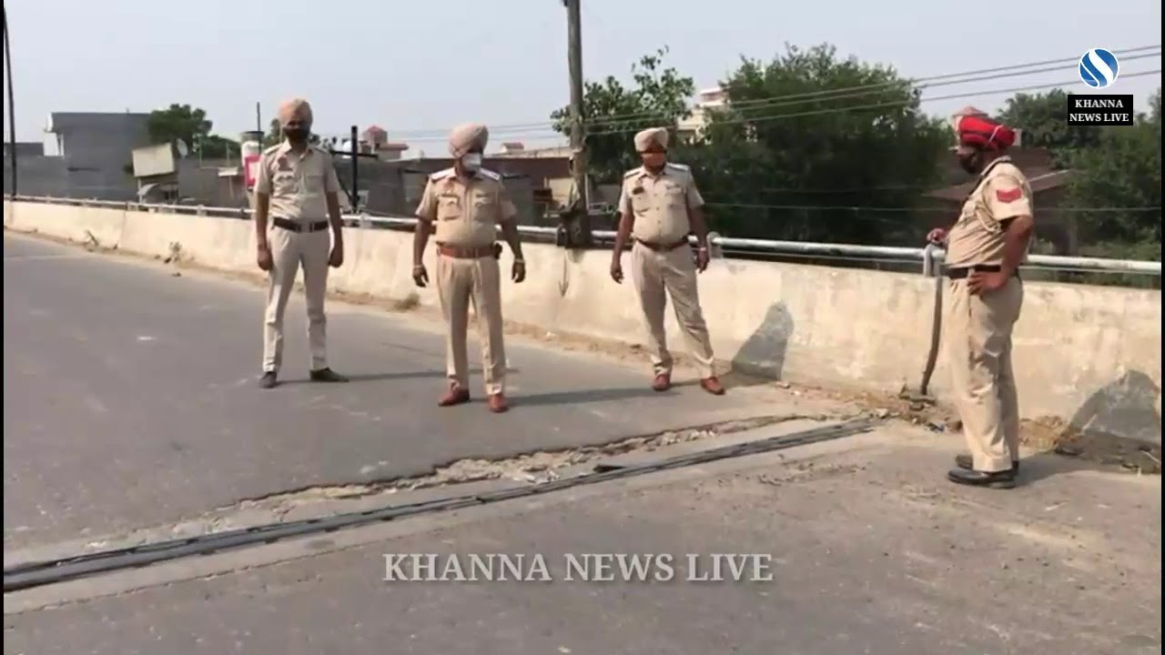 Condition of samrala road bridge in khanna - YouTube