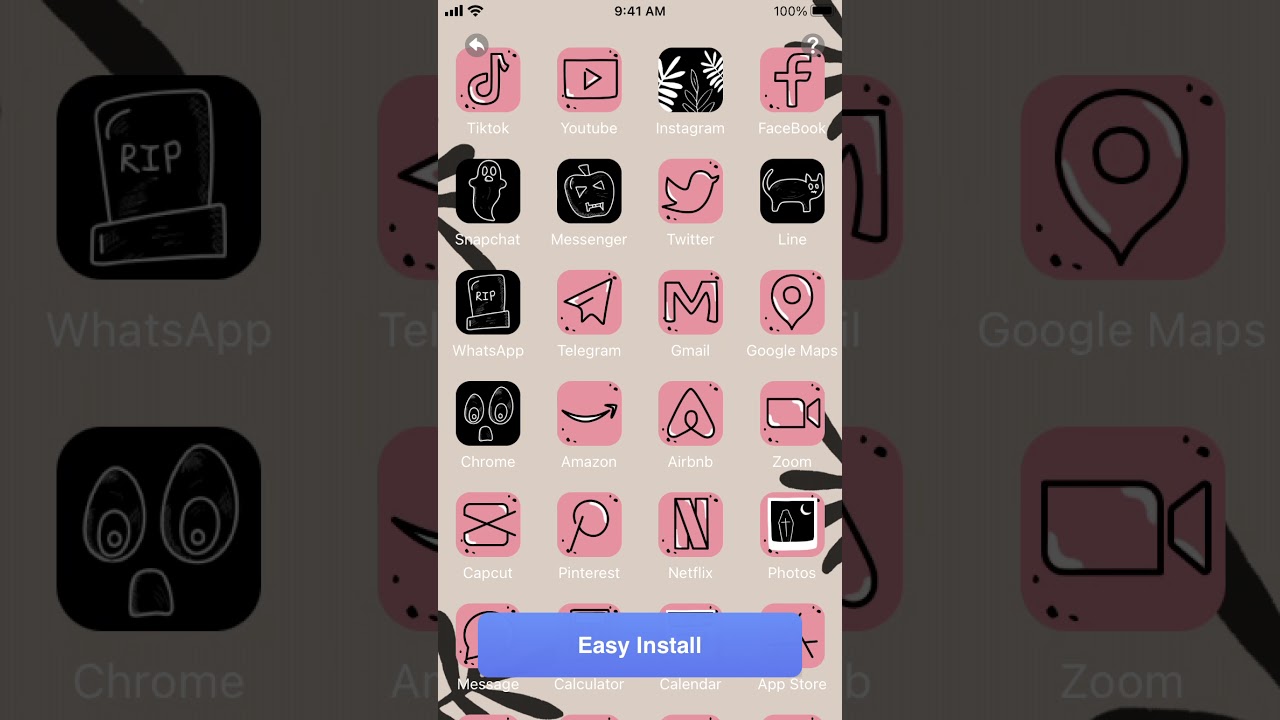 Themes COLORS WIDGETS ICONS full app overview - YouTube