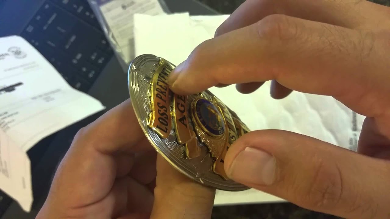 Custom made Loss Prevention, Security & Police Badges - YouTube