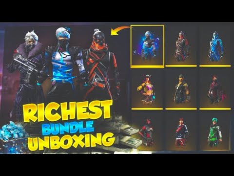 Richest Bundle Unboxing | Opening Rare Bundle - Free Fire || Garena ...