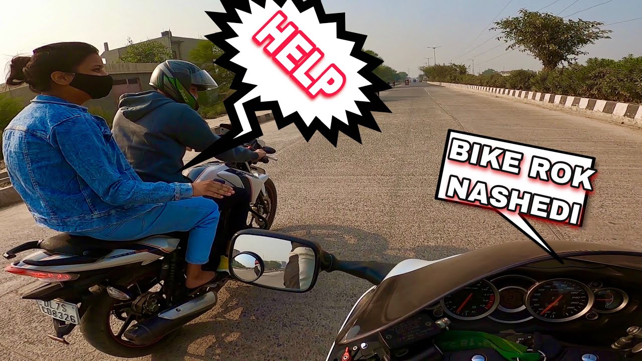 Drunk Boyfriend Risk Girlfriend’s Life |Crashed TVS Apache | Superbike ...