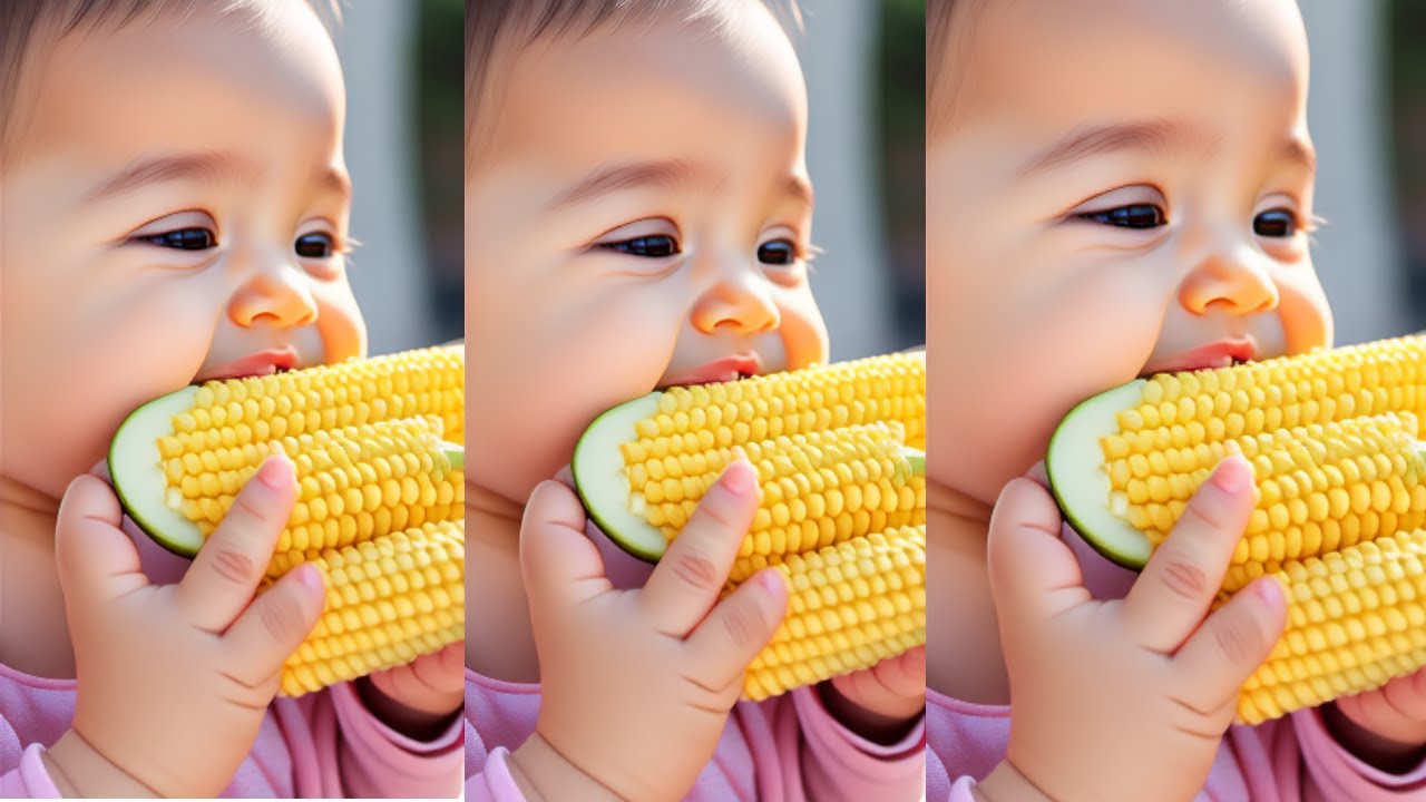 cute baby eating corn | cute baby video - YouTube