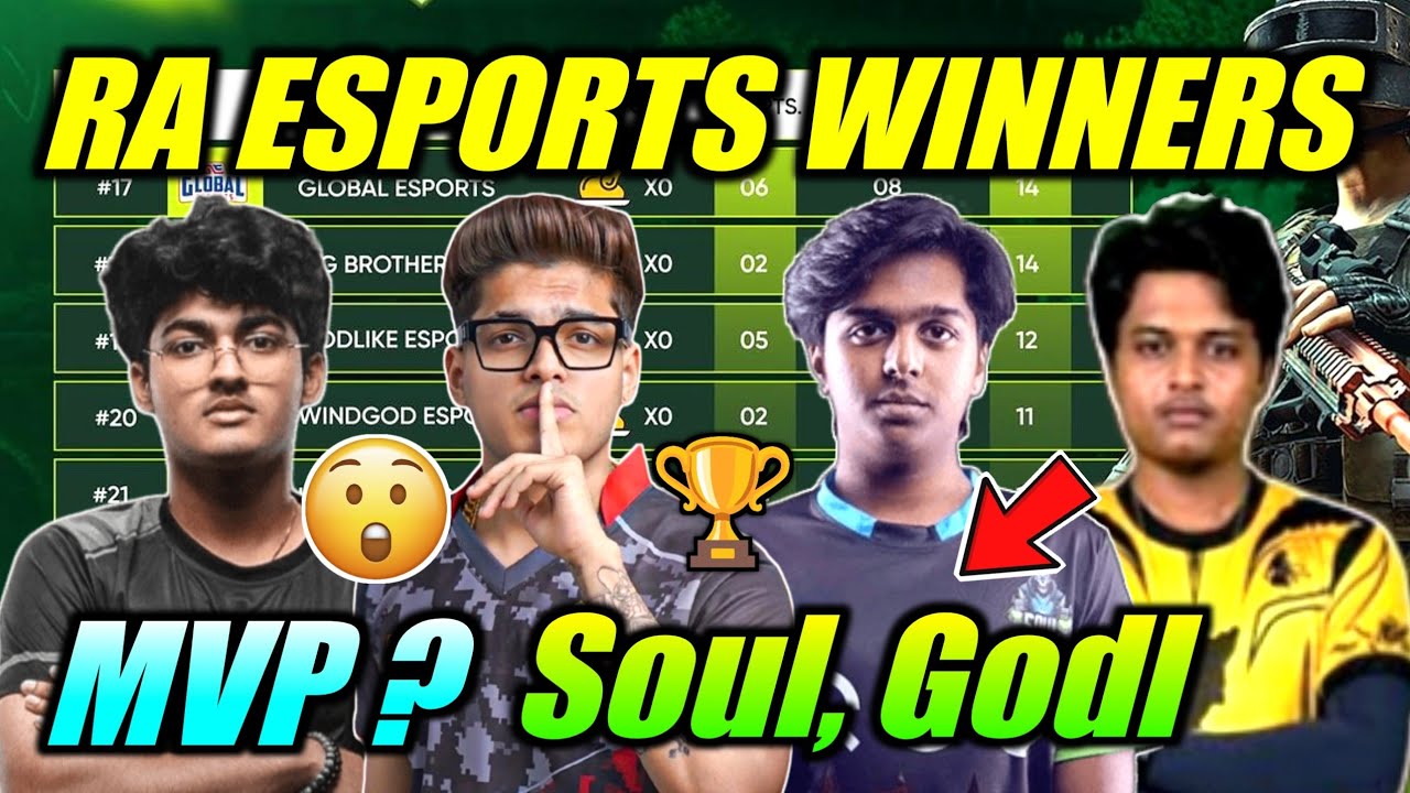😮 RA Esports Champions 🏆 Gala Season 1 Standings, MVP 🔥 Godl, TT ...