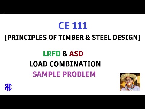 LRFD & ASD LOAD COMBINATION SAMPLE PROBLEM - YouTube