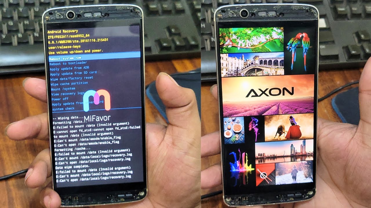 How To Hard Reset ZTE Axon 7 mini Remove Screen Lock || zte axon 7 mini ...