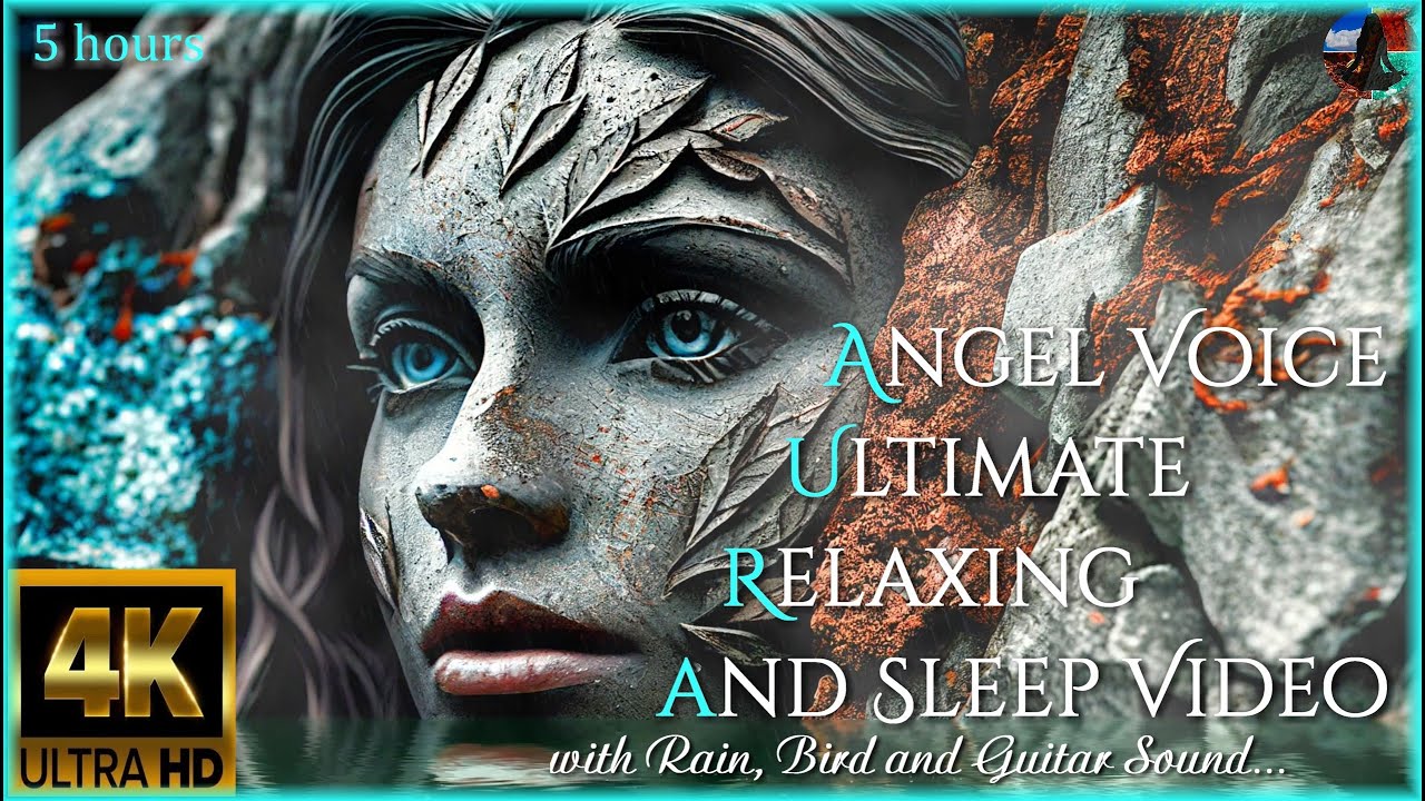 Angel Voice 🌧 Ultimate Relaxing and Sleep with Rain, Bird, Guitar Sound ...