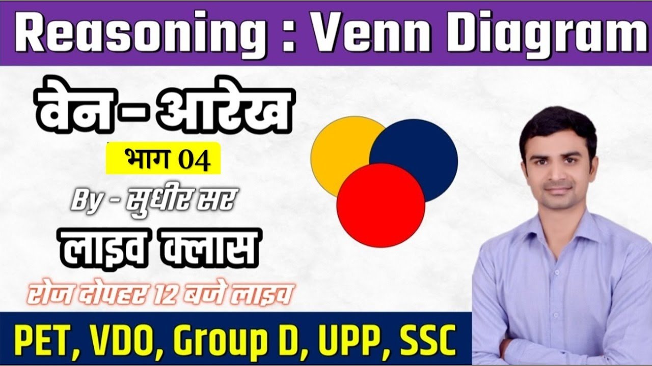 Reasoning VENN DIAGRAM | वेन आरेख 04| Venn Diagram Questions | VDO ...