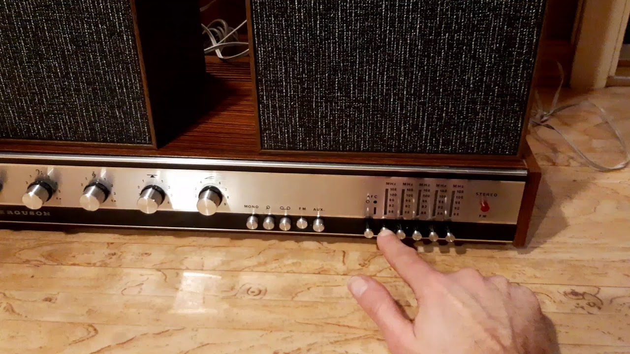 Ferguson 3403 amplifier from 1970 - YouTube