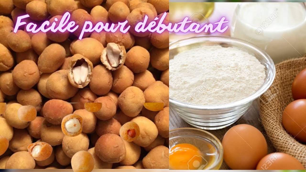 Croquettes de farine aux d'arachide très croquant / Cacahuètes enrobées ...