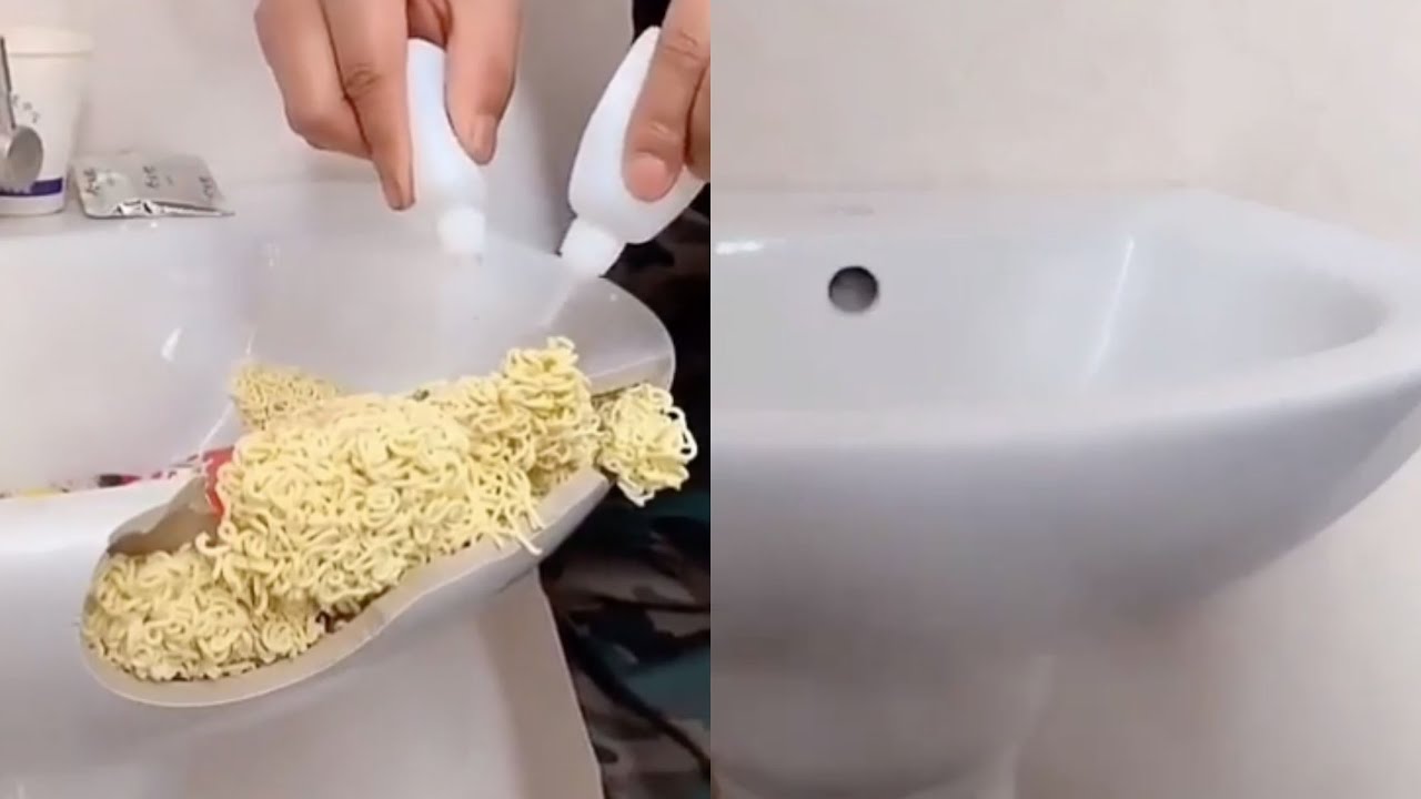 Fixing Toilets With Ramen Noodles! Insane! - YouTube