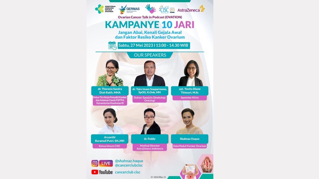 OVATION (Ovarian Cancer Talk in Podcast) Kampanye 10 Jari Tanggal 27 ...