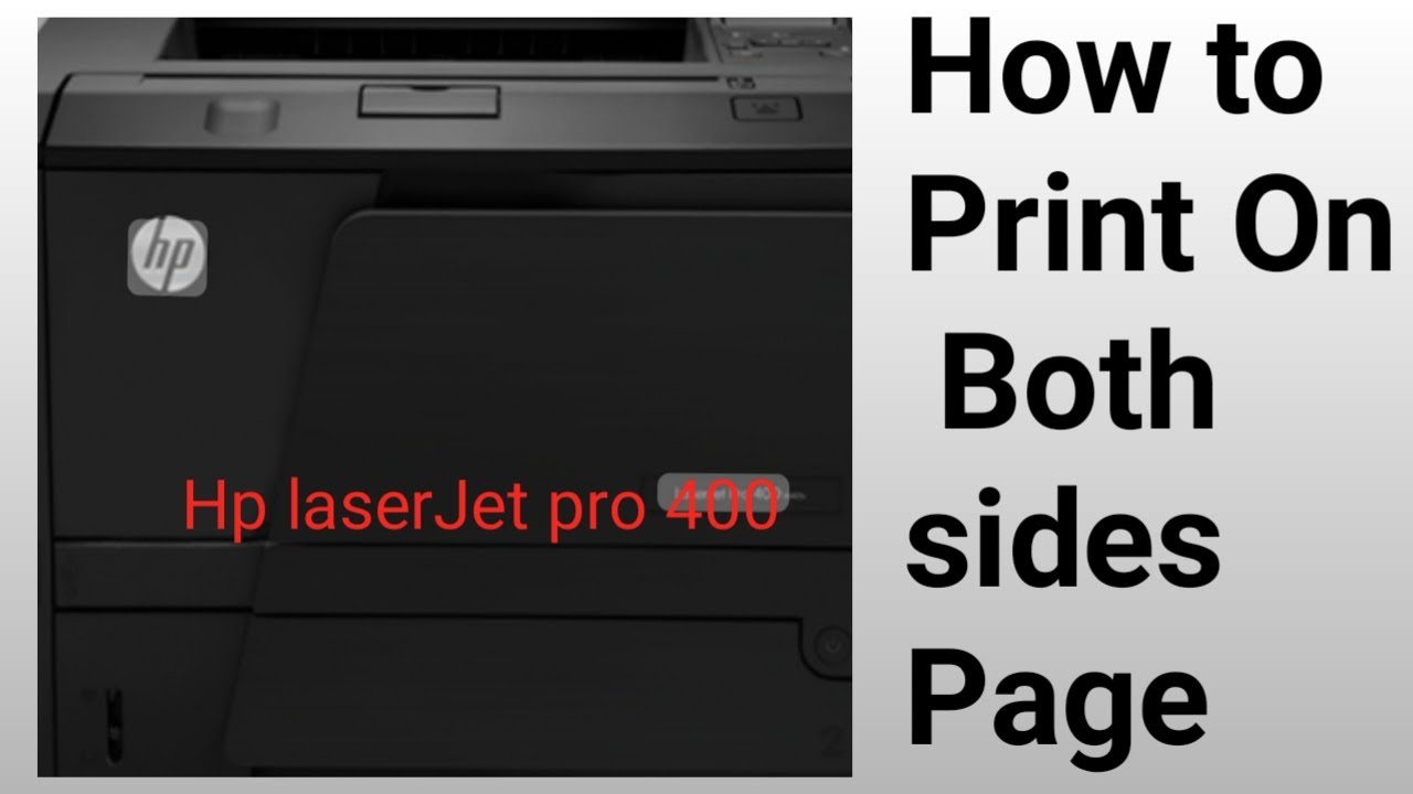 How to Print One And Both Side Page - YouTube