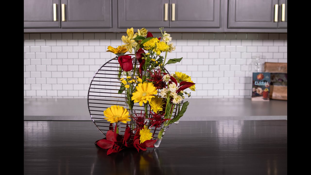 Making A Floral Grilling Display For The BBQ - YouTube