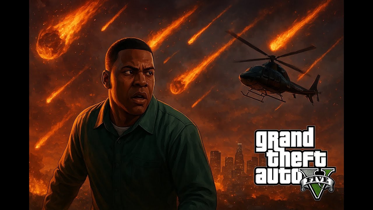 🌠 GTA 5 | Franklin Survives Meteor Shower in Los Santos 🌆🔥 | Epic ...