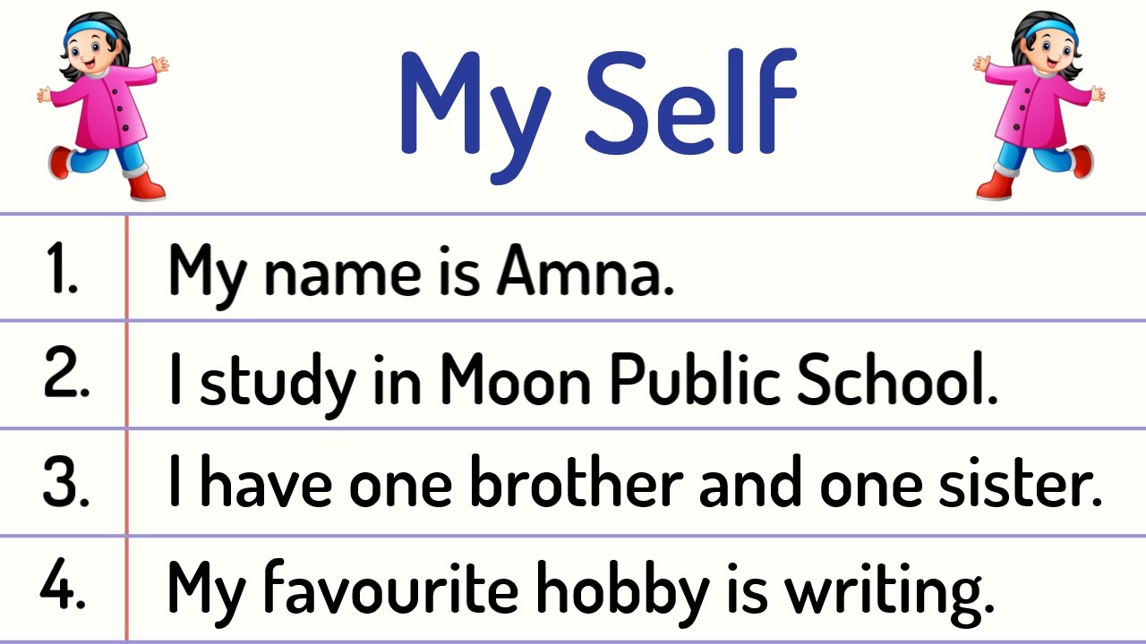 My Self Essay 10 Lines || My Self Essay in English - YouTube