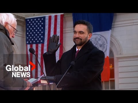 Zohran Mamdani sworn in as New York City mayor in historic New Year's Day ceremony