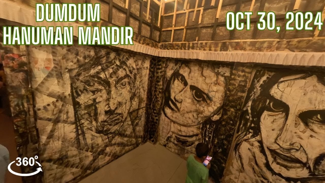 Hanuman Mandir, DumDum Kali Puja Pandal 2024 | Theme: Na mane Na - YouTube