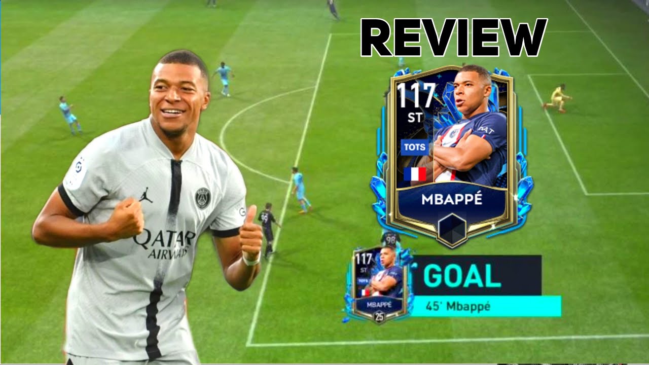 112 OVR TOTS MBAPPE GAMEPLAY REVIEW !!! II FIFA MOBILE 22 - YouTube