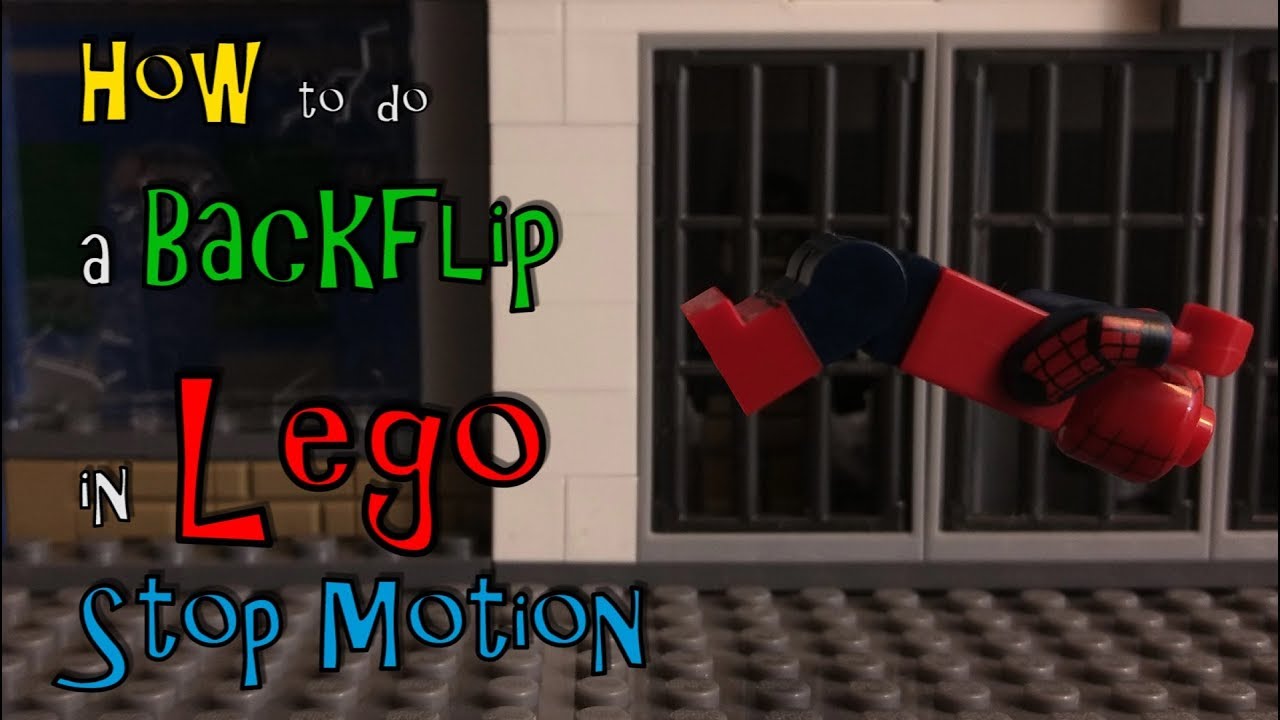 How to do a back flip in Lego stop motion - YouTube