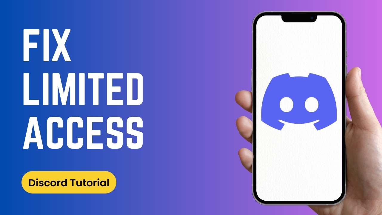 How to Fix Limited Access in Discord - YouTube