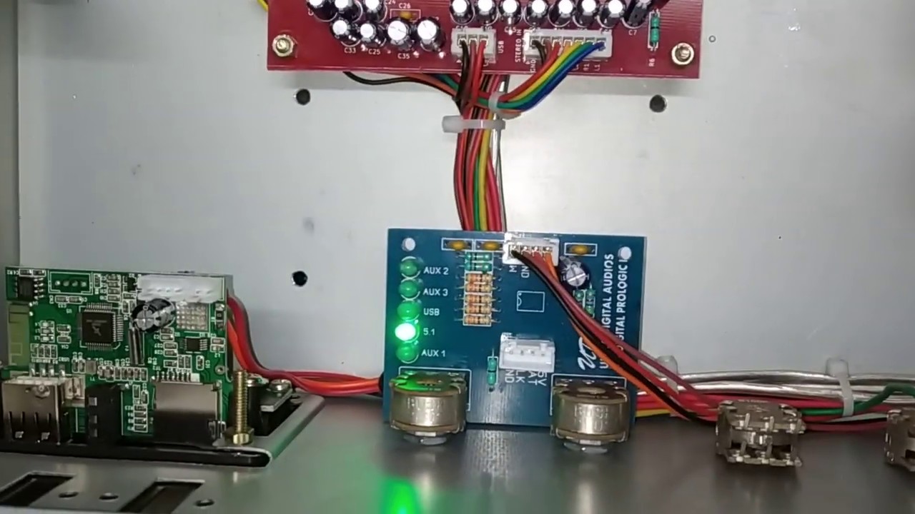 5.1 Digital Remote kit based Analog Prologic Decoder kit Amplifier ...