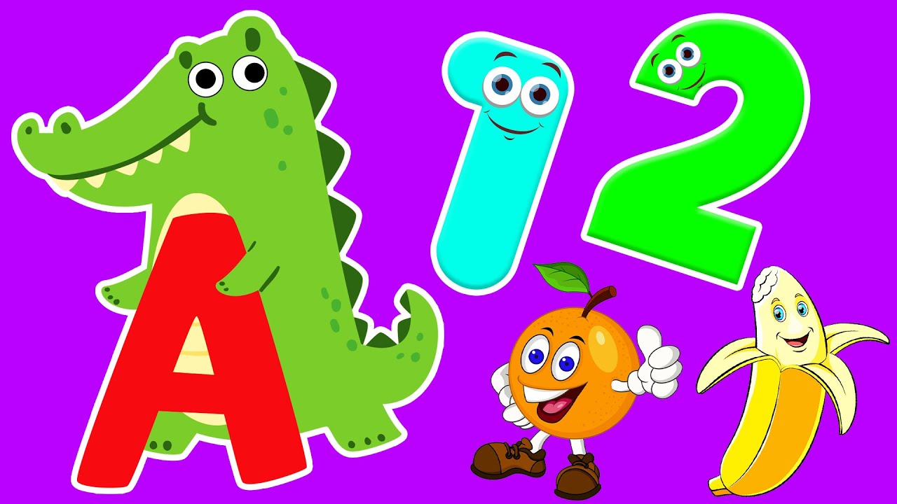 ABC, 123 & Shapes Learning Videos For Preschool | ABC And One Two Three ...