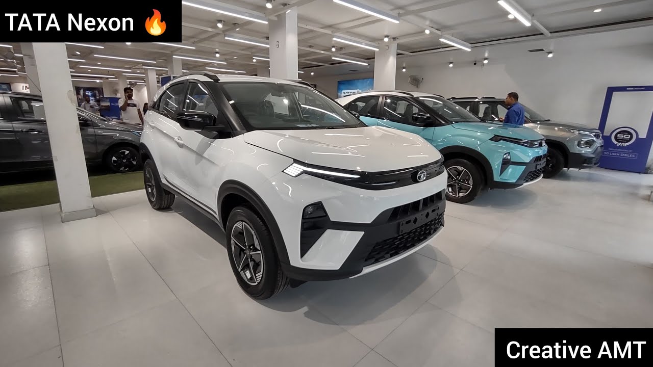 TATA Nexon facelift 2023 🔥 CREATIVE AMT petrol ₹13,93,145 Lakh - YouTube
