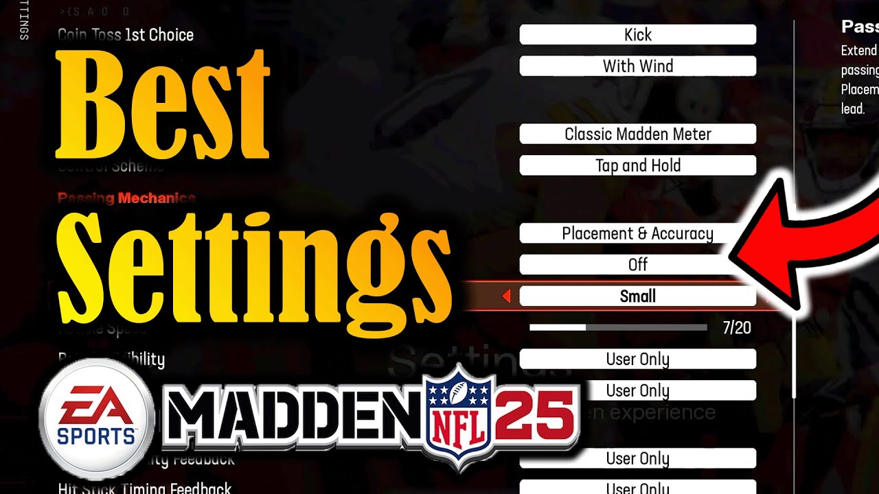 Absolute Best Settings To Use in Madden 25! + Hidden Easter Egg 🥚 - YouTube