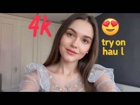 (4k) Fashion Lingerie & Bikini + See though Transparent Try On Haul  | Transparent Bikini Haul | #4
