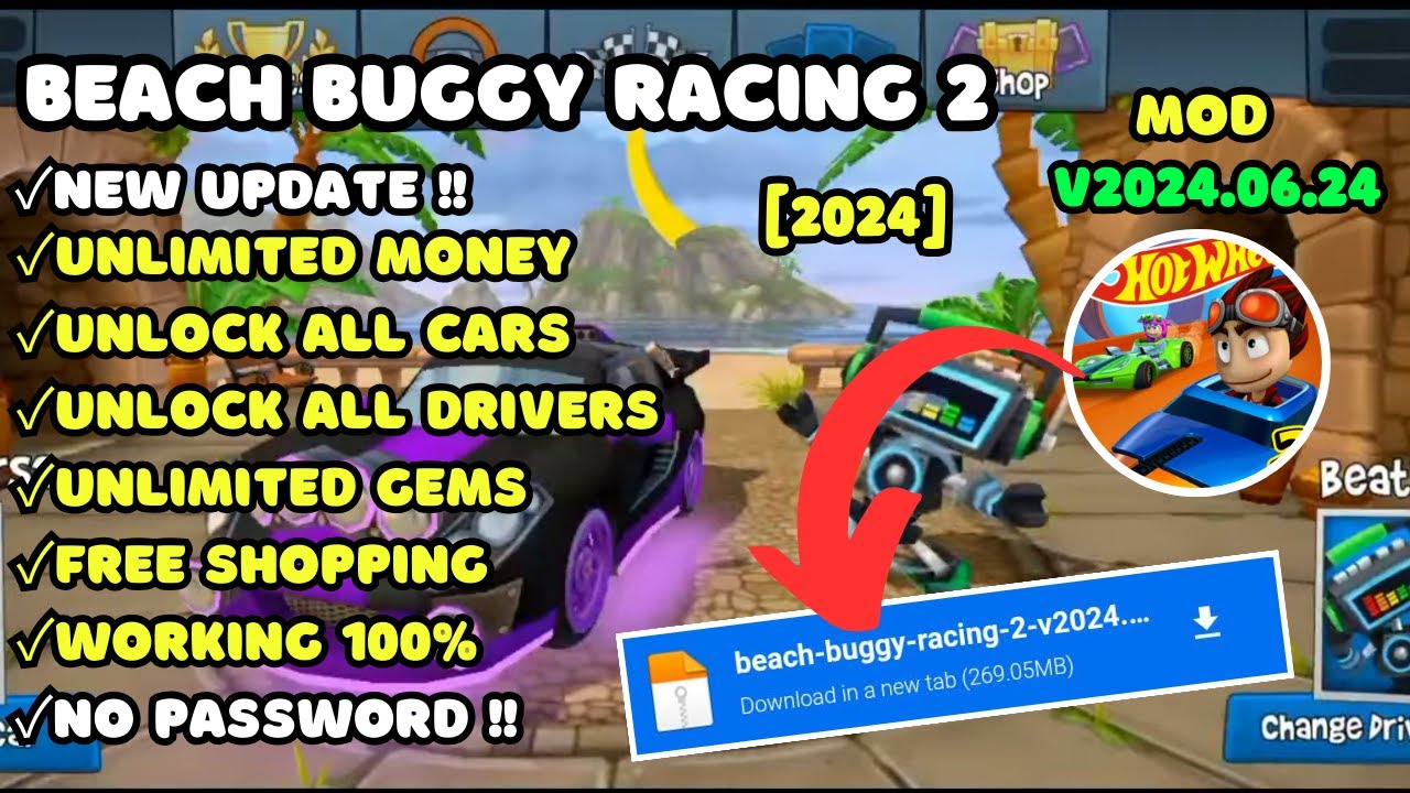 Beach Buggy Racing 2 Mod Apk v2024.06.24 | Unlimited Money & Unlock All ...