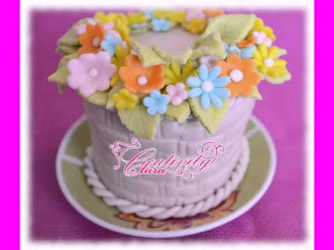 Tutorial: decorating muffin cupcake sugar paste decoriamo muffin con la ...