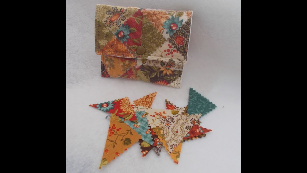 SEW TOTALLY TRISHA- QUICK & EASY PURSE USING SCRAPS - YouTube