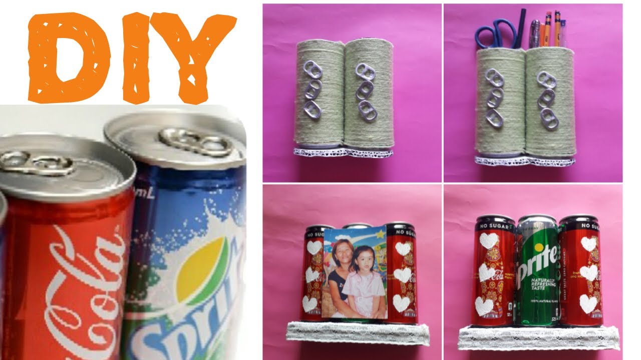 Very easy cans craft ideas | diy cans | best out of waste | Easywen ...