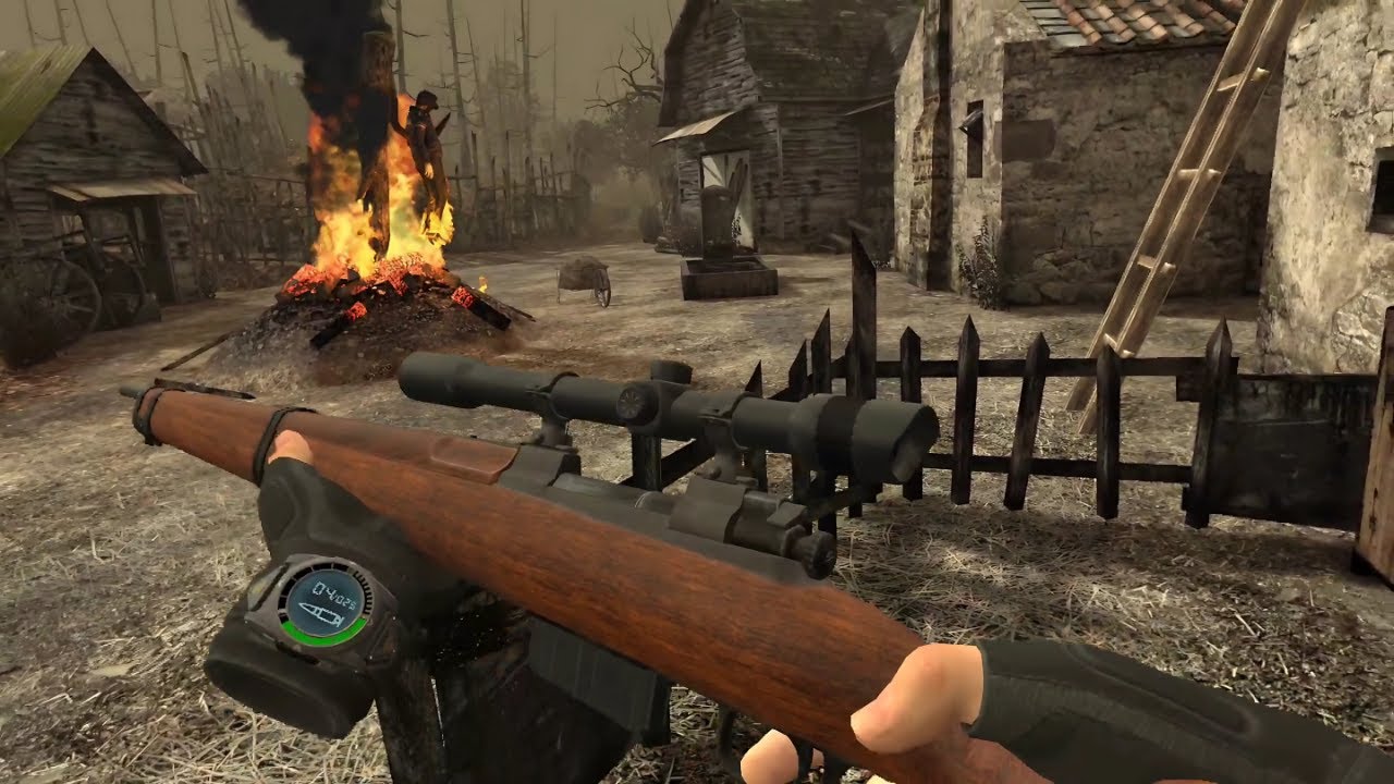 Resident Evil 4 VR (4K) Gameplay - #02: Back to the village and meeting ...