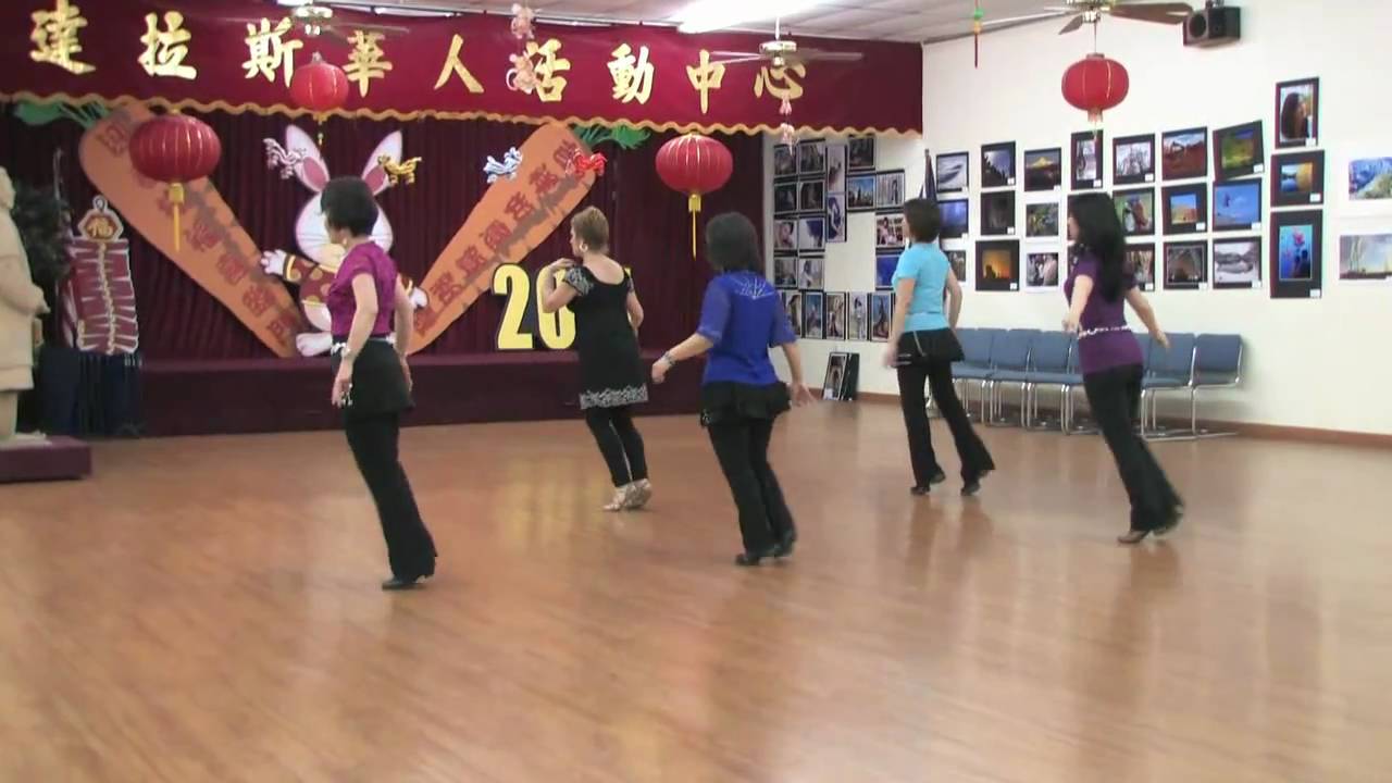 Dancing In Circles -Line Dance (Demo, Teach & Walk Through) - YouTube