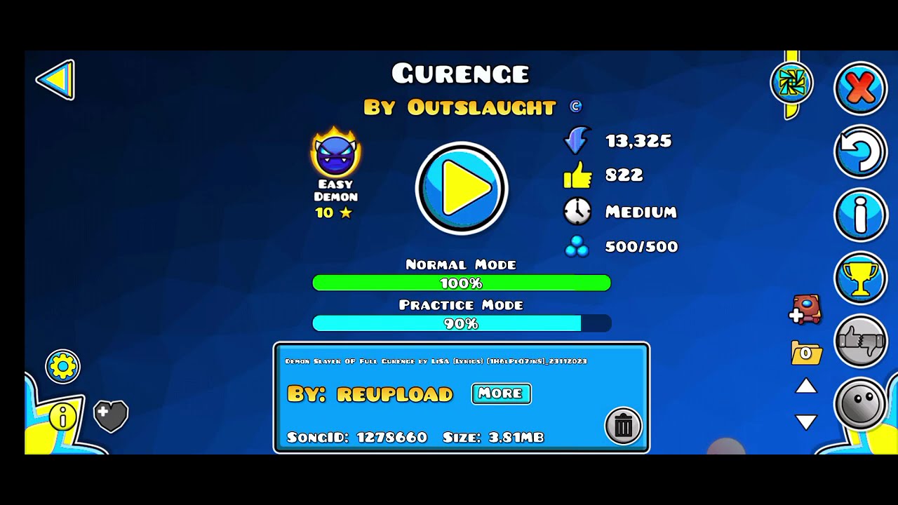 Rick GDPS geometry dash. Level:Gurence 100% esay demon - YouTube
