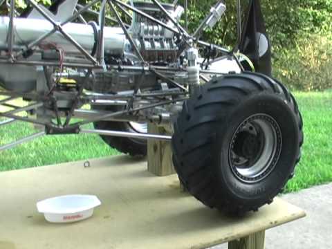 1/4 Scale Grave Digger Part 22 with Stinger 609 - First run. - YouTube
