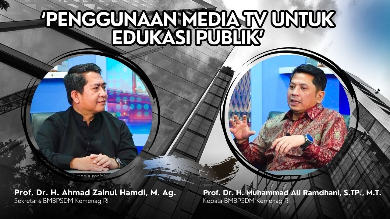 Penggunaan Media TV Untuk Edukasi Publik | Prof. Dr. Muhammad Ali ...