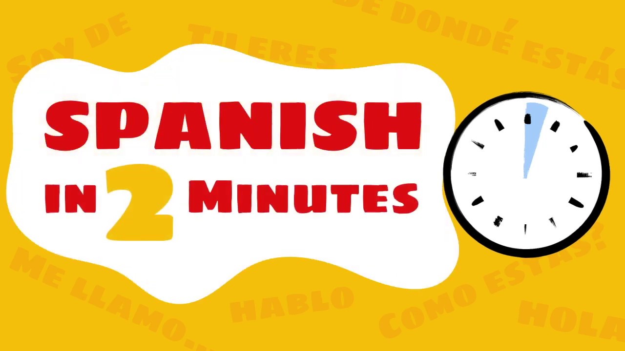 Learn Spanish in 2 Minutes - ALL the Spanish Basics YOU Need to Know ...