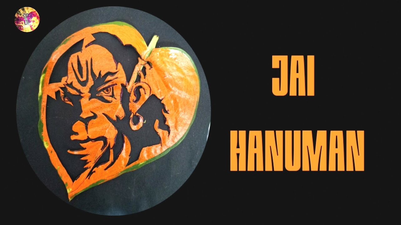 Jai Hanuman | Karan Acharya | Leaf Art | Drawing hanuman - YouTube